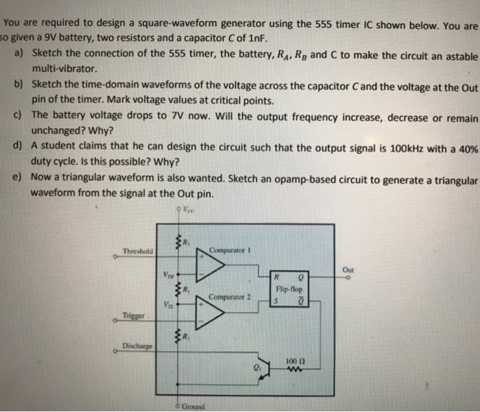 Solved You are required to design a square-waveform | Chegg.com