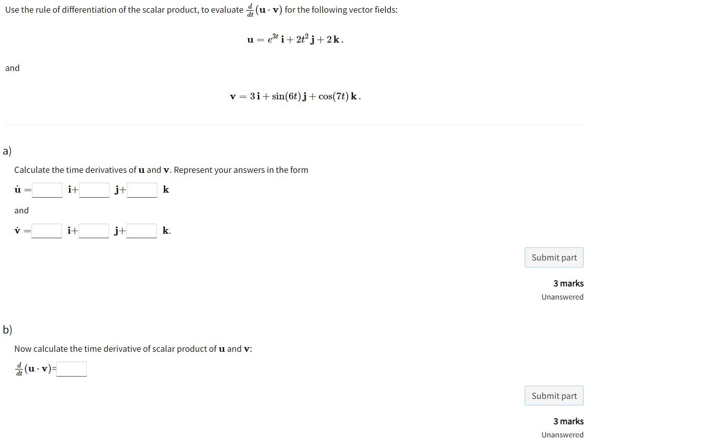 Solved Use the rule of differentiation of the scalar | Chegg.com