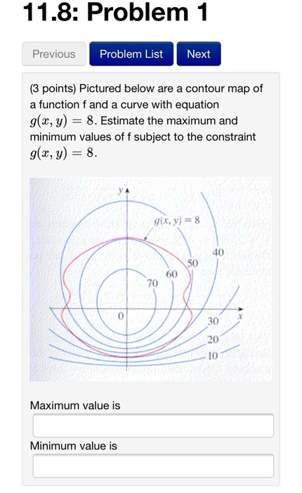 Solved 11.8: Problem1 Previous Problem List Next (3 points) | Chegg.com