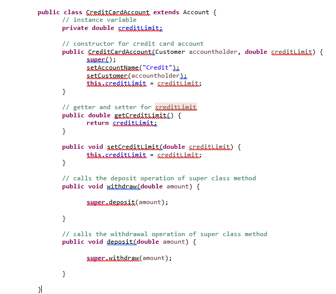 Solved Banking Application (10 points) Make the following | Chegg.com