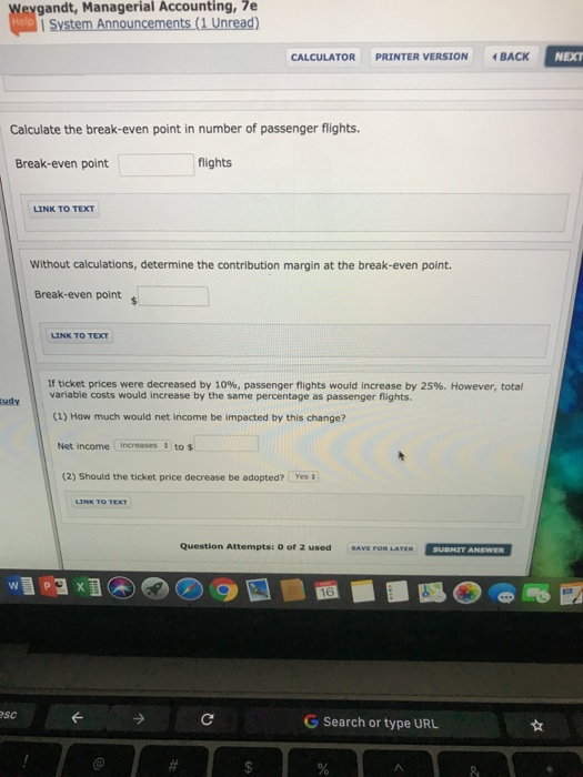 Solved Exercise 6-4 Comfi Airways, Inc., a small two-plane | Chegg.com