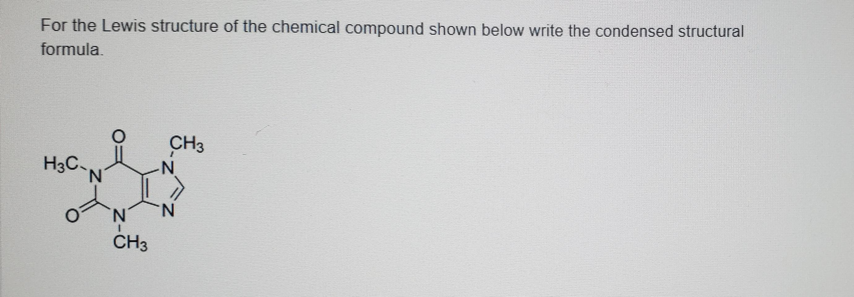 Solved For the Lewis structure of the chemical compound | Chegg.com