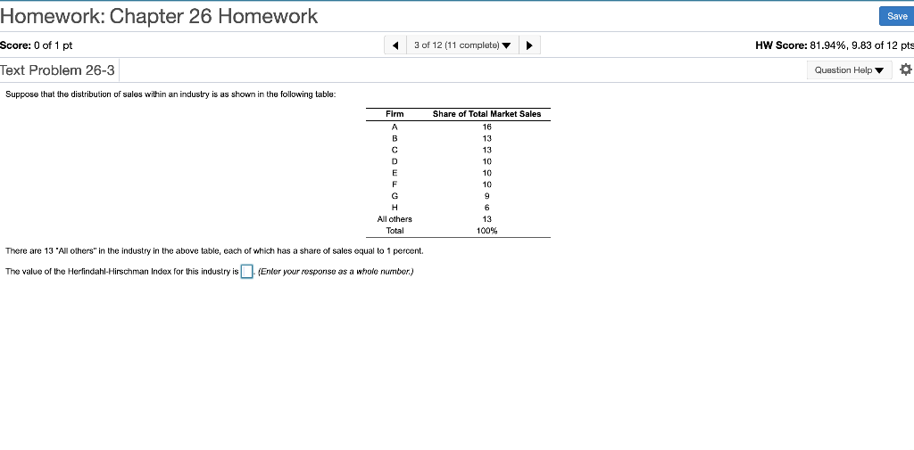 Solved Homework Chapter 26 Homework Save Score 0 Of 1 Pt 3