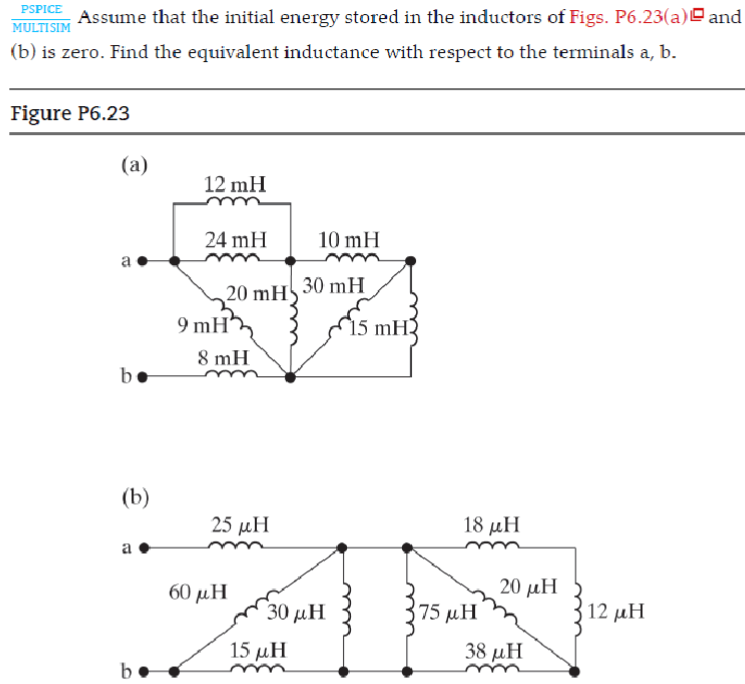 Solved MULTISIM PSPICE Assume that the initial energy | Chegg.com