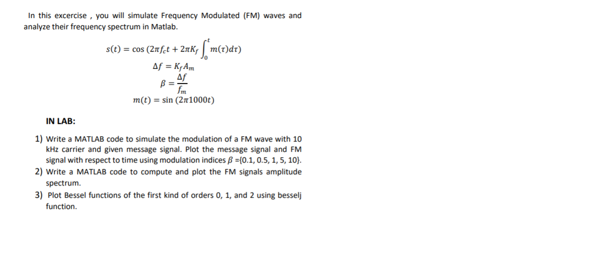 Solved In this excercise , you will simulate Frequency | Chegg.com
