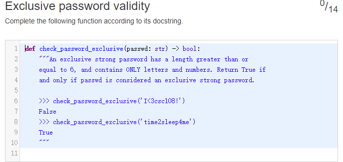 Solved Exclusive password validity Complete the following | Chegg.com