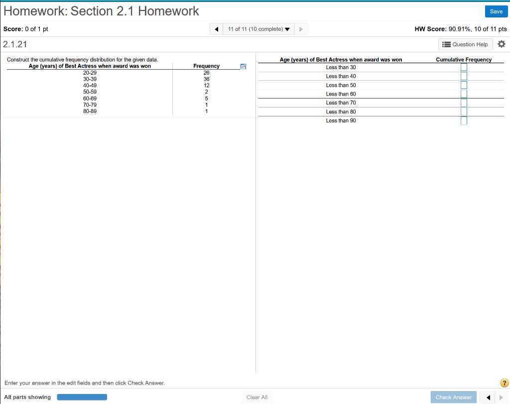Solved Homework Section 2 1 Homework Save Score 0 Of 1 Pt