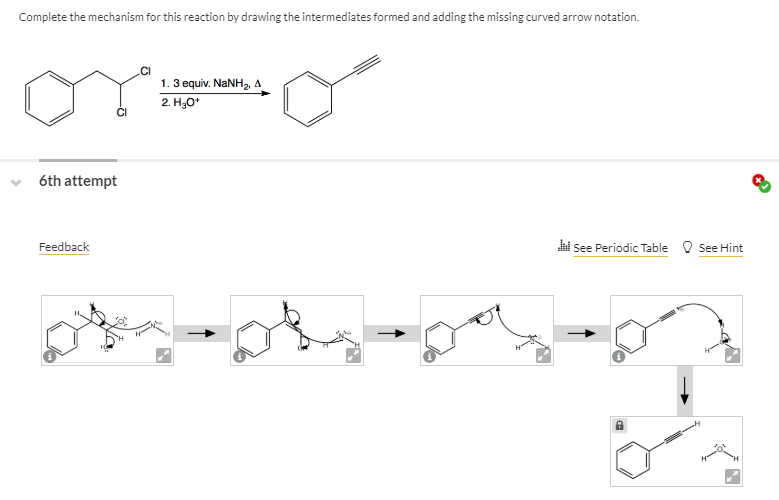 Solved Complete the mechanism for this reaction by drawing | Chegg.com