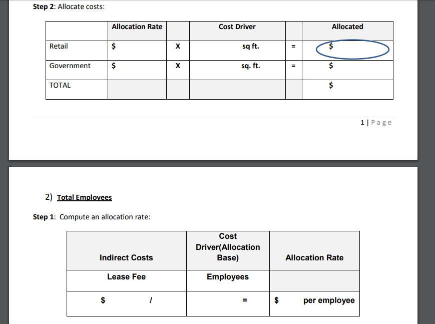 Solved Allocating Indirect Costs EXERCISE 1: Baskings | Chegg.com