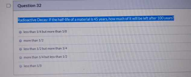 Solved x-rays beta-minus Question 31 Radioactivity Basics: | Chegg.com