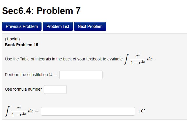 Solved Sec6.4: Problem 7 Previous Problem Problem List Next | Chegg.com
