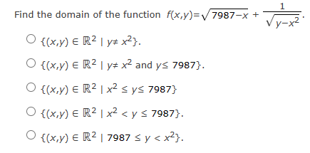 Solved Find the domain of the function | Chegg.com