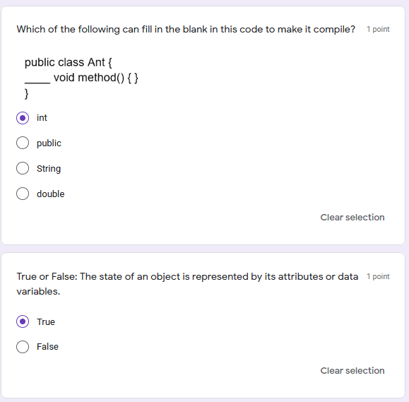 Solved Which of the following can fill in the blank in this | Chegg.com