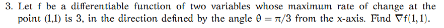 Solved Let f be a differentiable function of two variables | Chegg.com