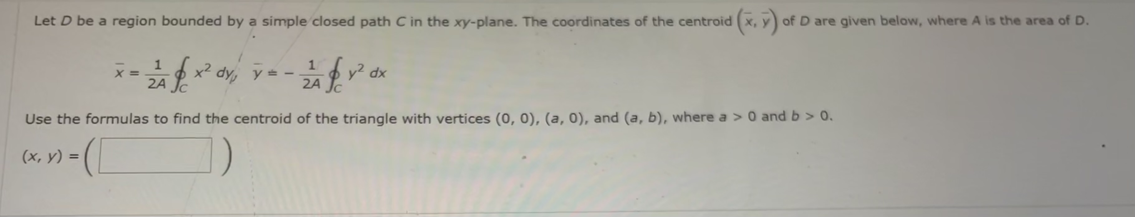 Solved Let D be a region bounded by a simple closed path C | Chegg.com