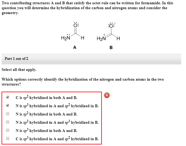 Solved Two contributing structures A and B that satisfy the | Chegg.com