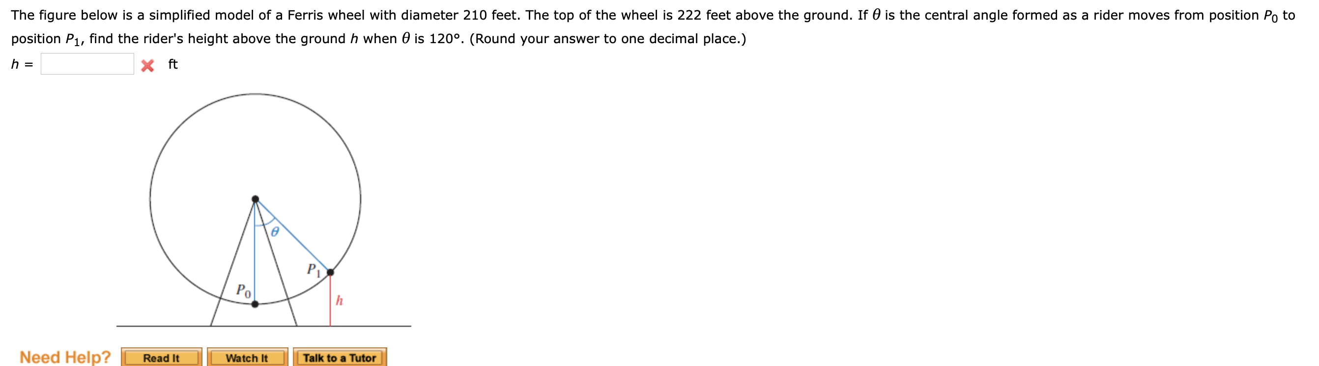 Solved The figure below is a simplified model of a Ferris | Chegg.com