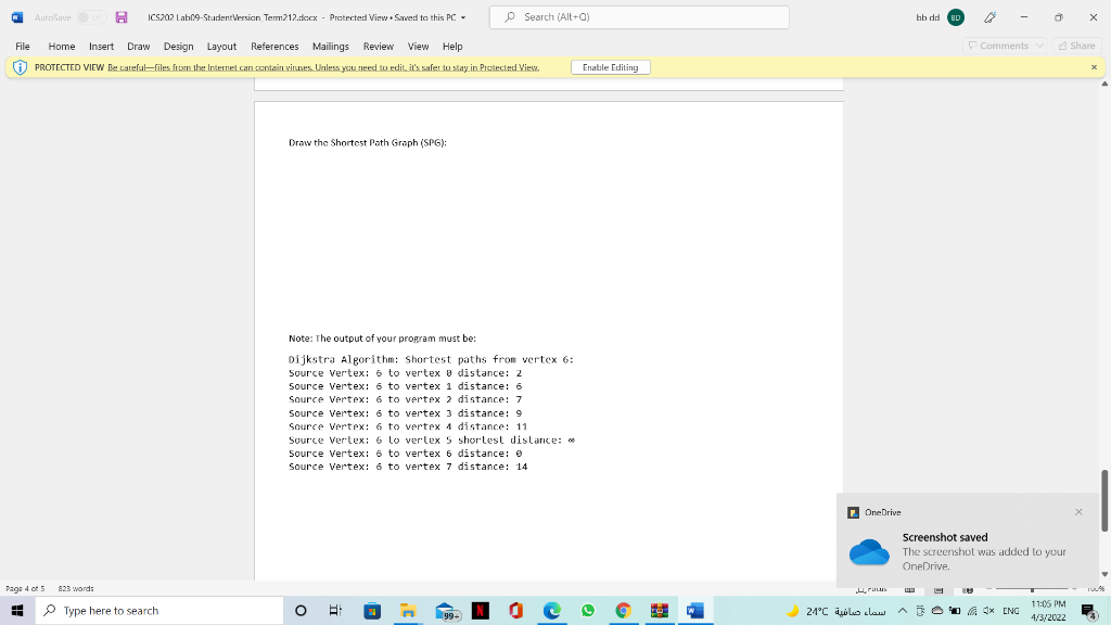 Solved AutoSave ICS202 Lab09-StudentVersion Term 212.docx - | Chegg.com