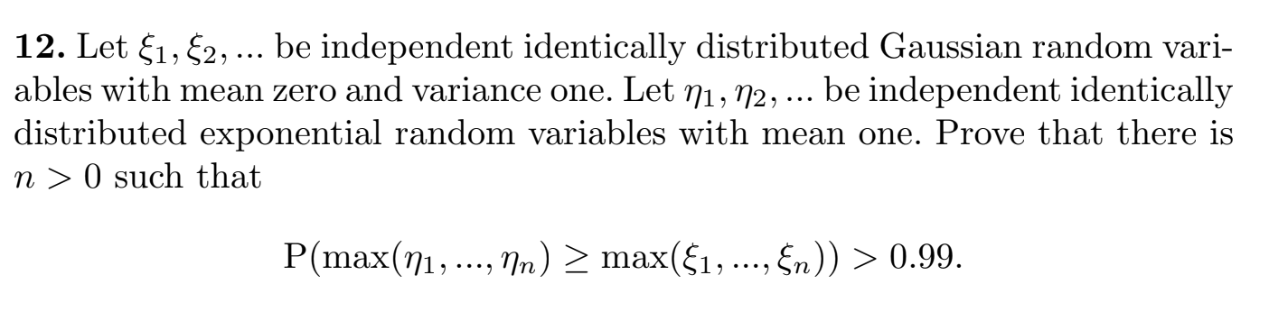 Solved 12 Let ξ1ξ2 Be Independent Identically 