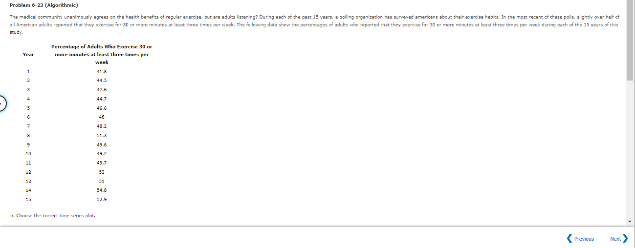 Solved Problem 6-23 (Algorithmic) study. a. Choose the | Chegg.com Solved Problem 6-23 (Algorithmic) study. a. Choose the | Chegg.com