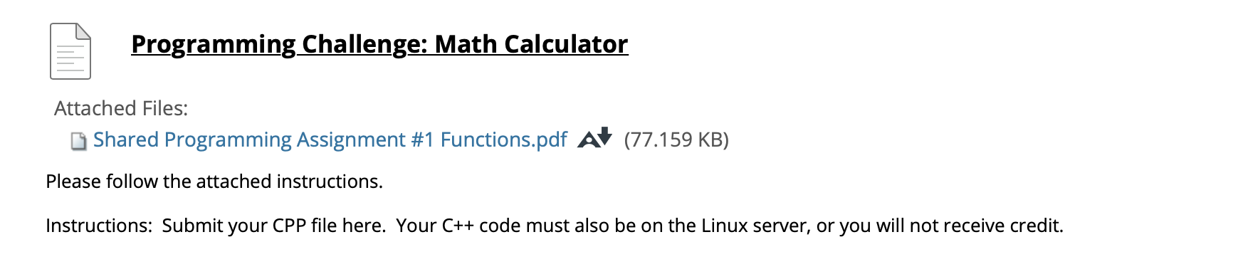 Solved Programming Challenge: Math Calculator Attached | Chegg.com