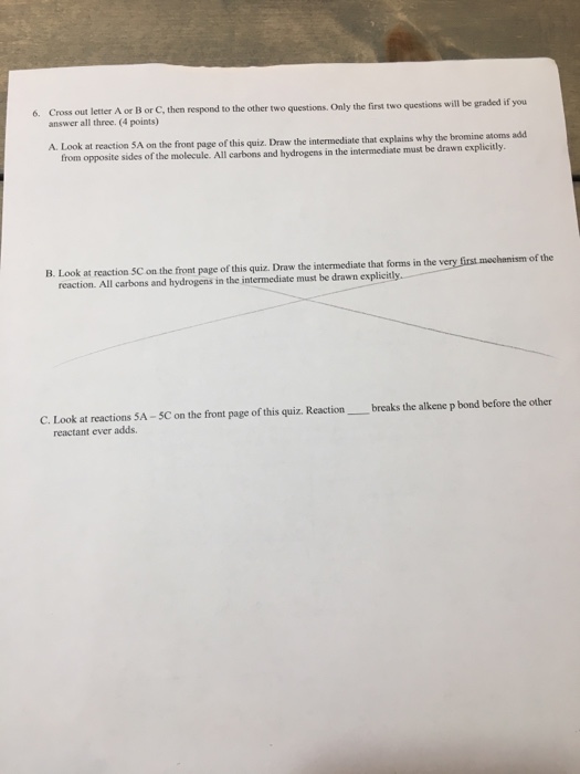 Solved I. Draw the mirror image of the compound shown at the | Chegg.com