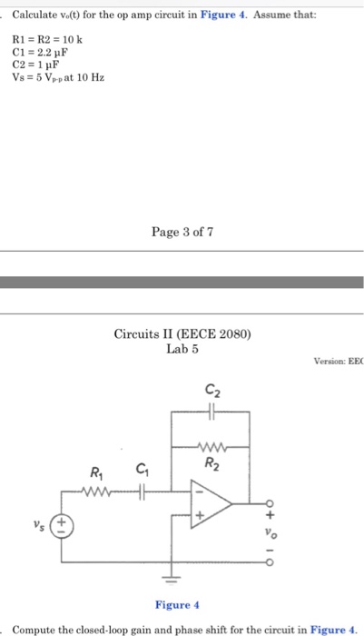 Solved For a Inverting Amplifier- Closed Loop: | Chegg.com