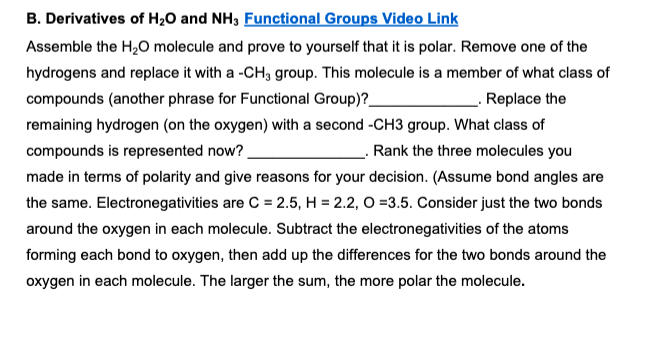Solved Assemble the H2O molecule and prove to yourself that | Chegg.com