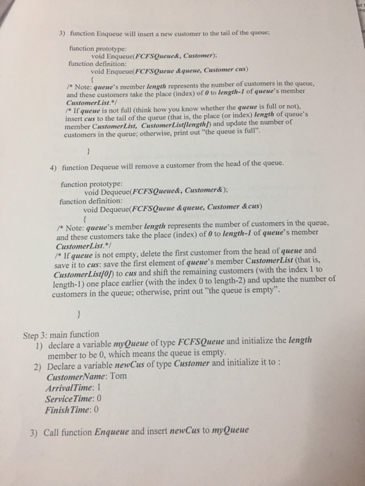 Solved CSC326 Lab Assignment 6 Queues Dae on 04/23/2018 | Chegg.com
