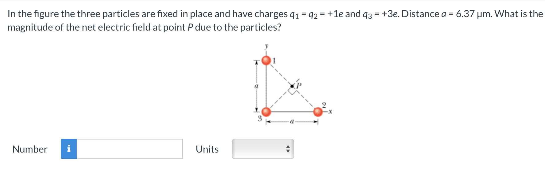 Solved In the figure the three particles are fixed in place | Chegg.com
