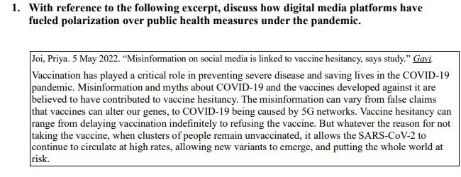 Solved With reference to the following excerpt, discuss how | Chegg.com