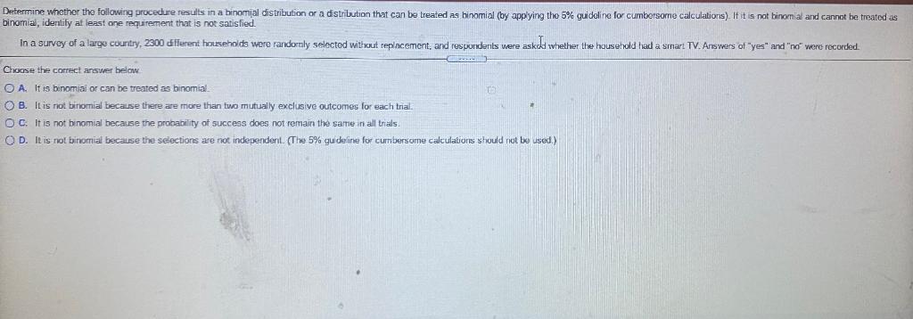 Solved Determine whether the following procedure results in | Chegg.com