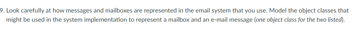 Solved 9. Look carefully at how messages and mailboxes are | Chegg.com
