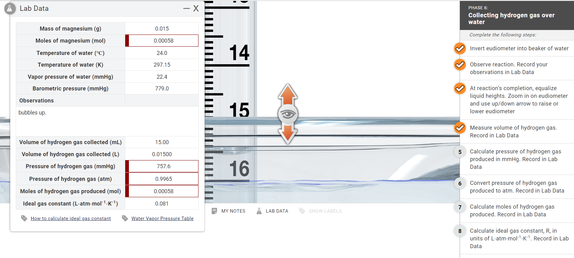 Solved Calculate the pressure of hydrogen gas produced in | Chegg.com