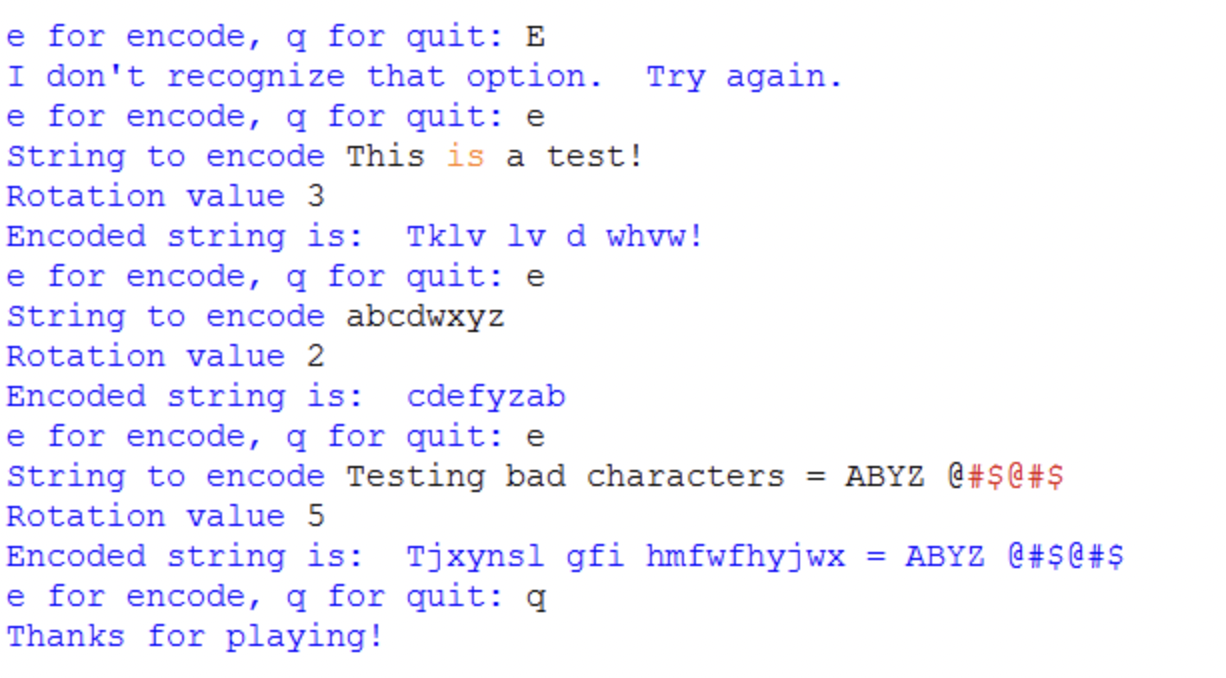 Solved Now use slicing to generate the rotated string. This | Chegg.com