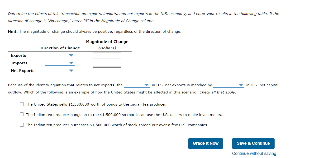 Solved 4. Net capital outflow and net exports An open | Chegg.com
