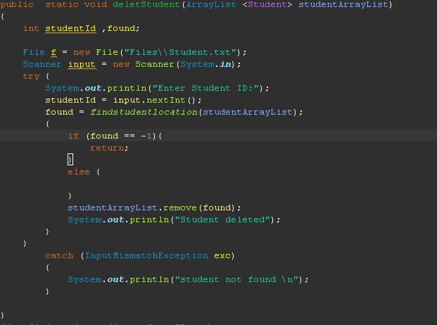 Solved I want to delete student line from text file. | Chegg.com
