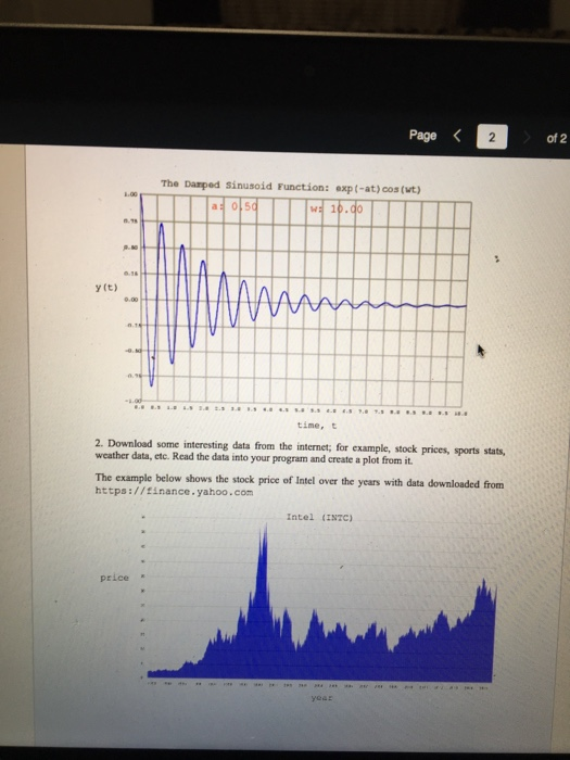 Page Of2 1 Write An Openframeworks Program To Plot 