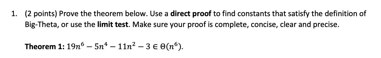 Solved ( 2 points) Prove the theorem below. Use a direct | Chegg.com
