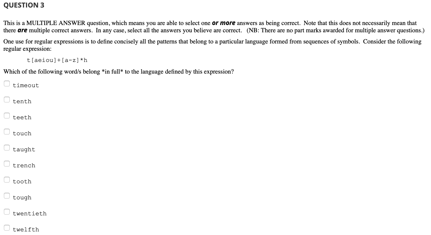 Solved QUESTION 1 This is a MULTIPLE ANSWER question, which | Chegg.com