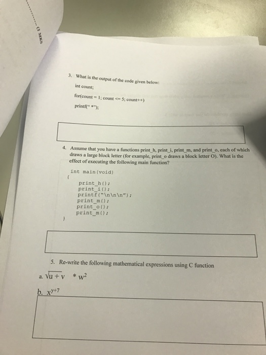 Solved What is the output of the code given below: int | Chegg.com