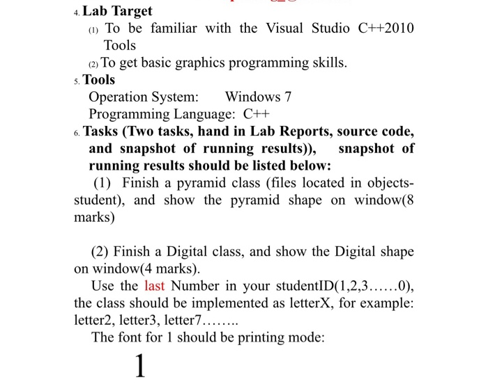 Finish a pyramid class (files located in objects- | Chegg.com