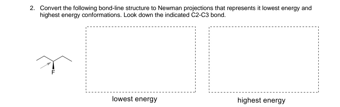 Solved Convert the following bond-line structure to Newman | Chegg.com