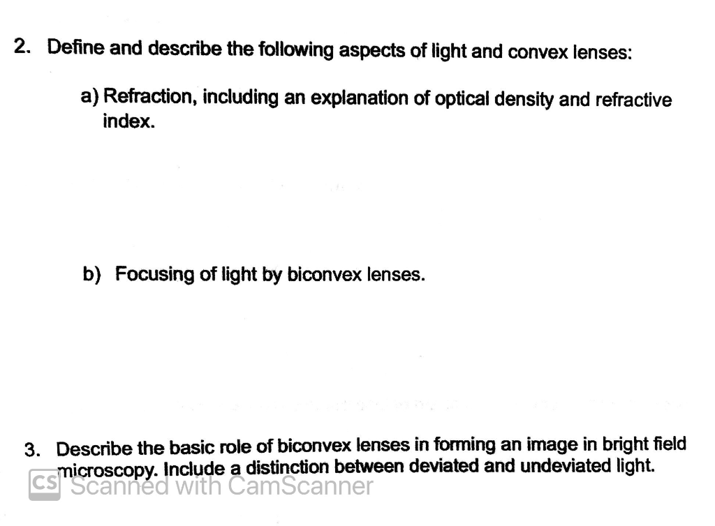 Solved 2. Define and describe the following aspects of light | Chegg.com