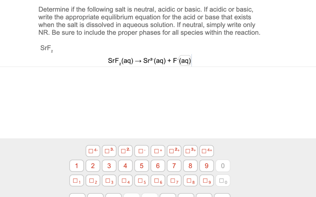 Solved Determine If The Following Salt Is Neutral Acidic Or Chegg