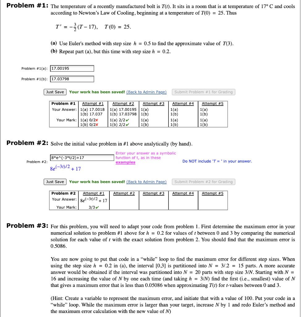 Solved Please use Matlab to provide the code used for | Chegg.com