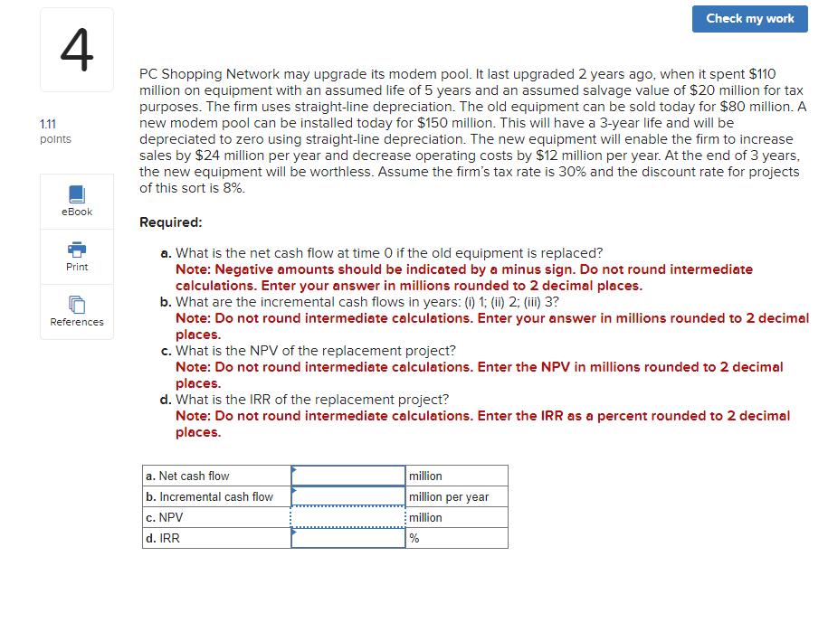Solved PC Shopping Network may upgrade its modem pool. It | Chegg.com