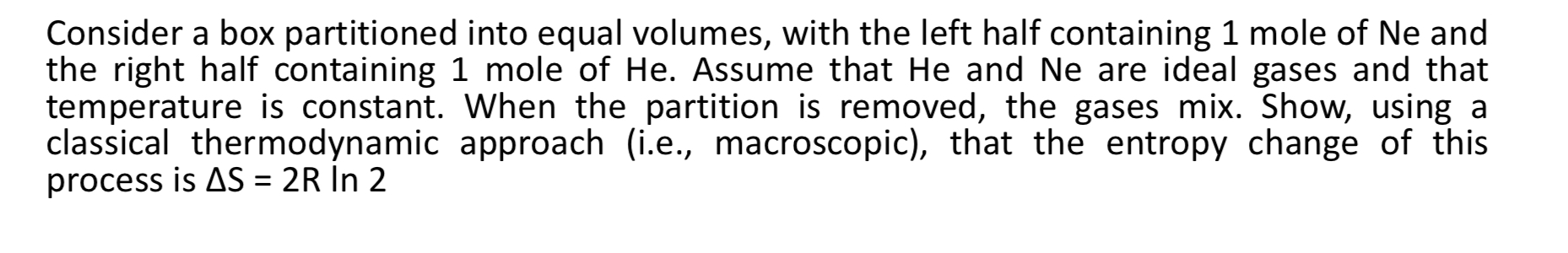 Solved Consider a box partitioned into equal volumes, with | Chegg.com