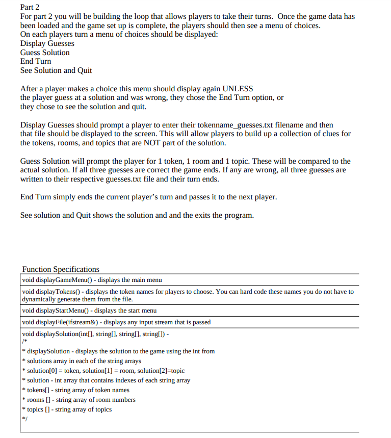 Purpose: To practice multidimensional arrays, passing | Chegg.com