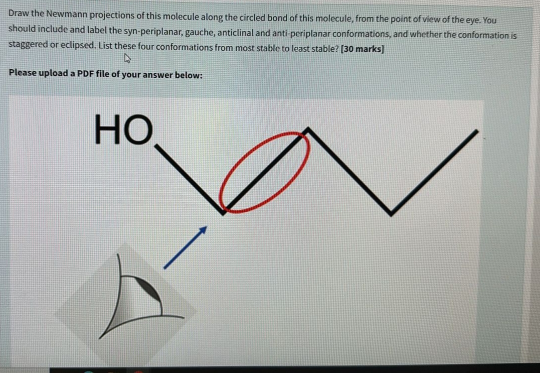 Solved Draw the Newmann projections of this molecule along | Chegg.com